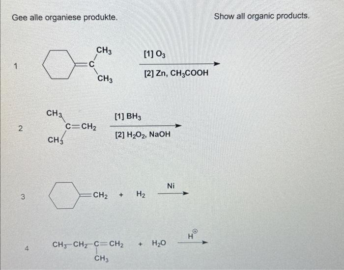 Gee alle organiese produkte. Show all organic | Chegg.com
