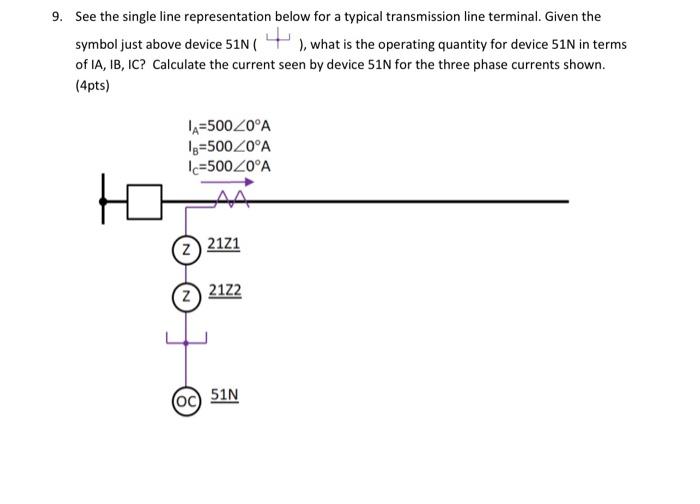 Solved See the single line representation below for a | Chegg.com