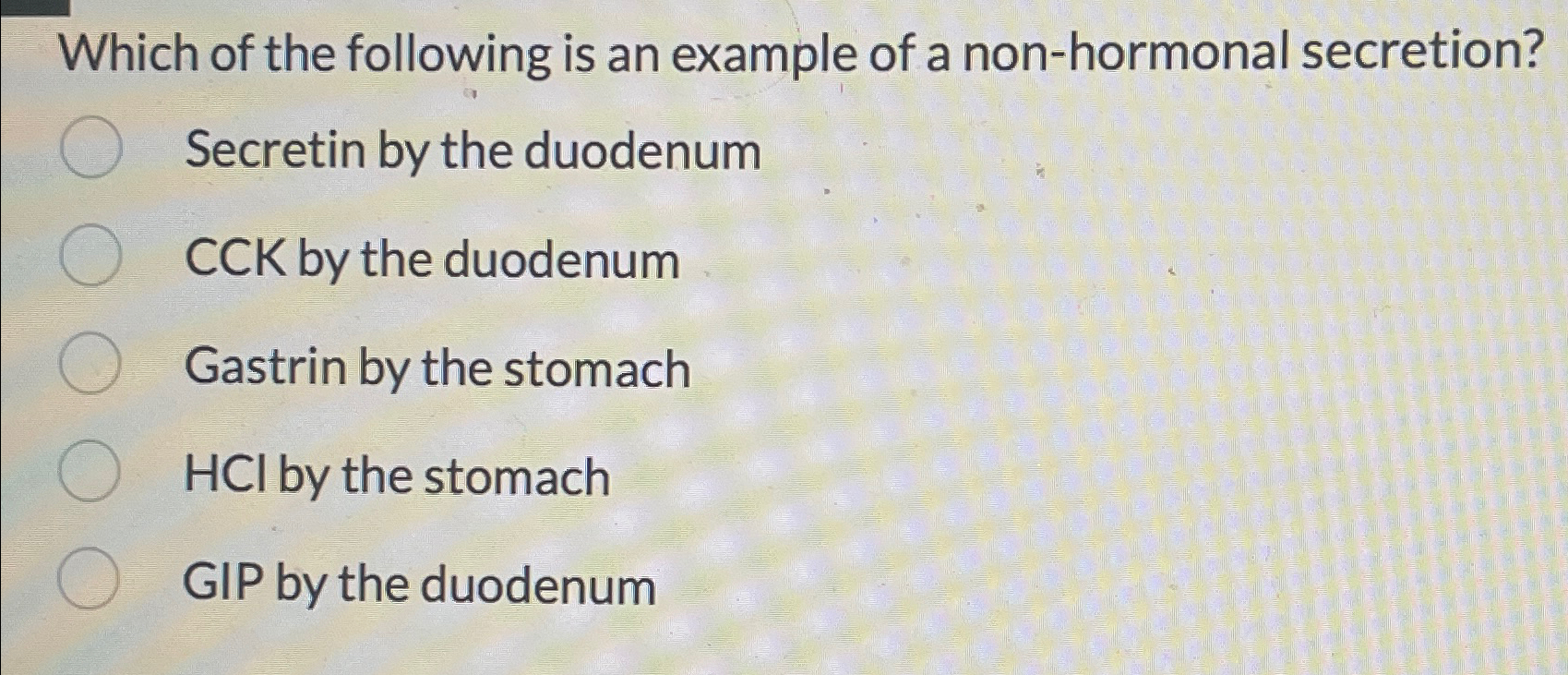Solved Which of the following is an example of a | Chegg.com