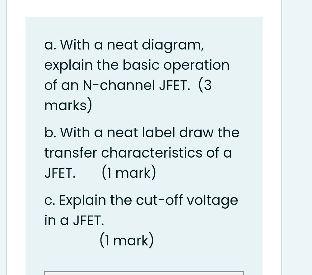 Solved a. With a neat diagram, explain the basic operation | Chegg.com