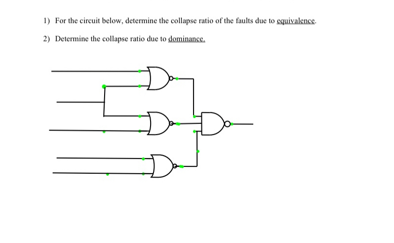 Solved For the circuit below, determine the collapse ratio | Chegg.com