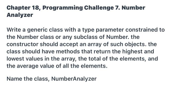 Solved Chapter 18, Programming Challenge 7. Number Analyzer | Chegg.com