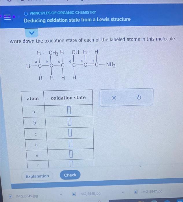 Solved Write down the oxidation state of each of the labeled | Chegg.com