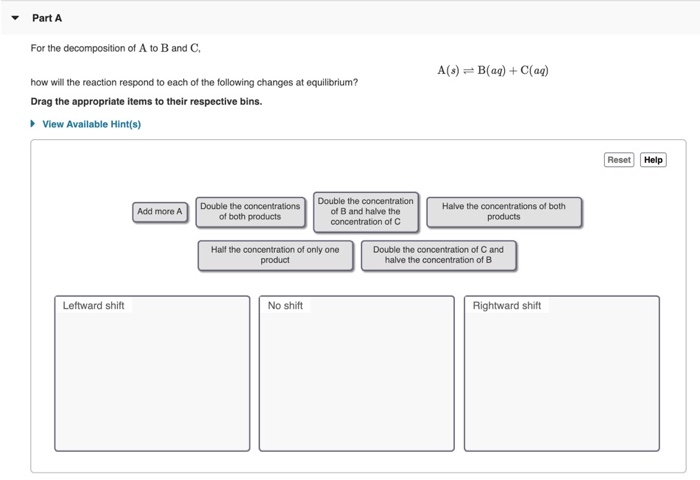 Solved Part A For the decomposition of A to B and C. A(S) = | Chegg.com
