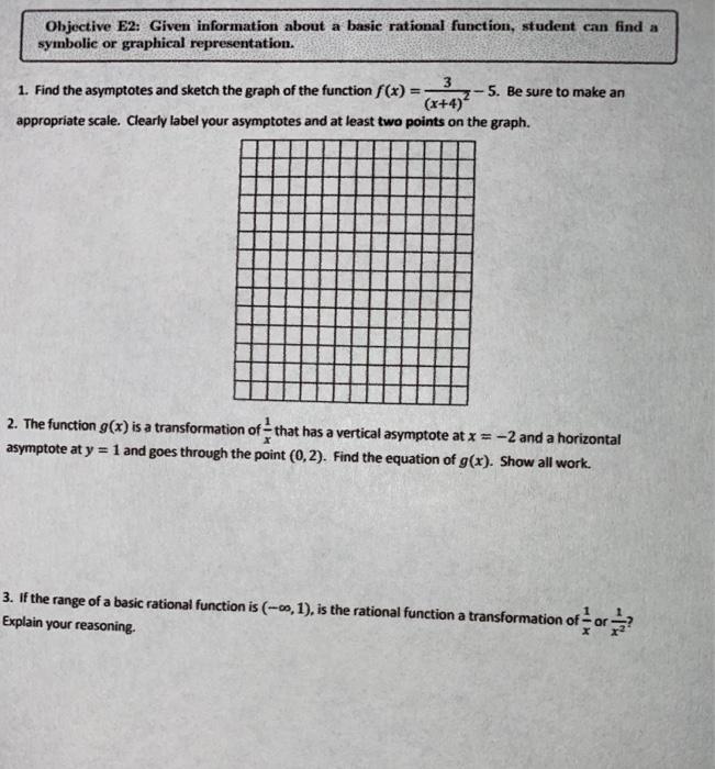 Solved Objective E2: Given information about a basic | Chegg.com