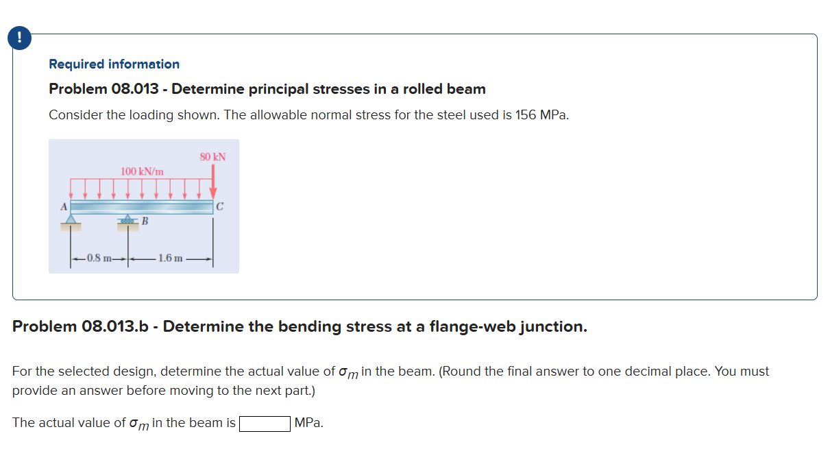 Solved !Required informationProblem 08.013 - ﻿Determine | Chegg.com