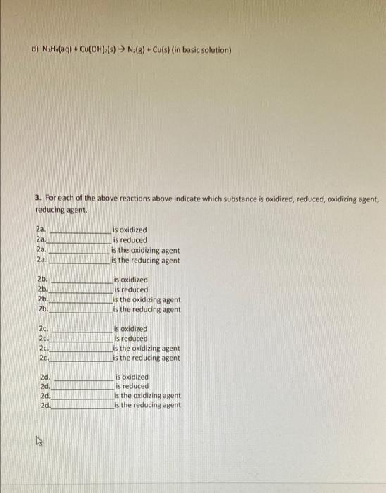 Solved a) Br (aq) + Mno. (aq) → Br2 (1) + Mn² (aq) (in | Chegg.com