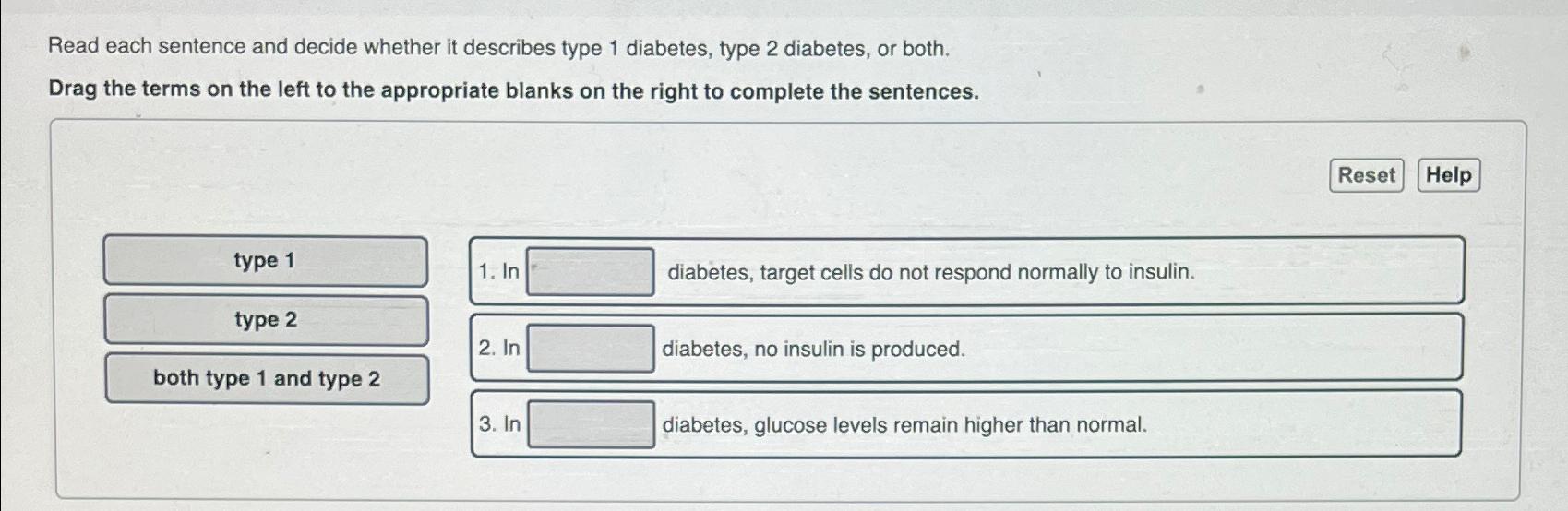 Solved Read each sentence and decide whether it describes | Chegg.com