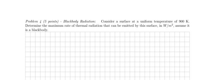 Solved Problem 4 5 Points Blackbody Radiation Consider 