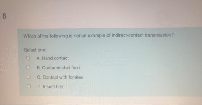 Solved 16 Which of the following is not an example of | Chegg.com