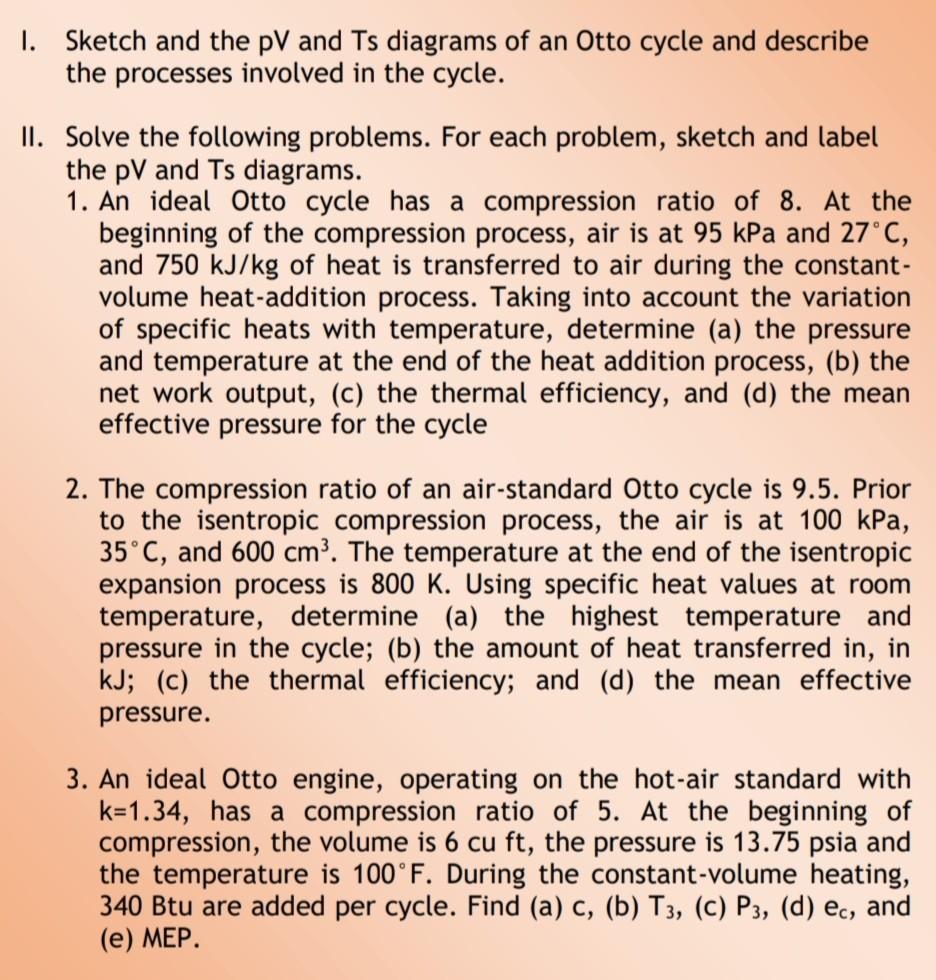 Otto Cycle Ts Diagram With Phase Envelope What Is Otto Cycle
