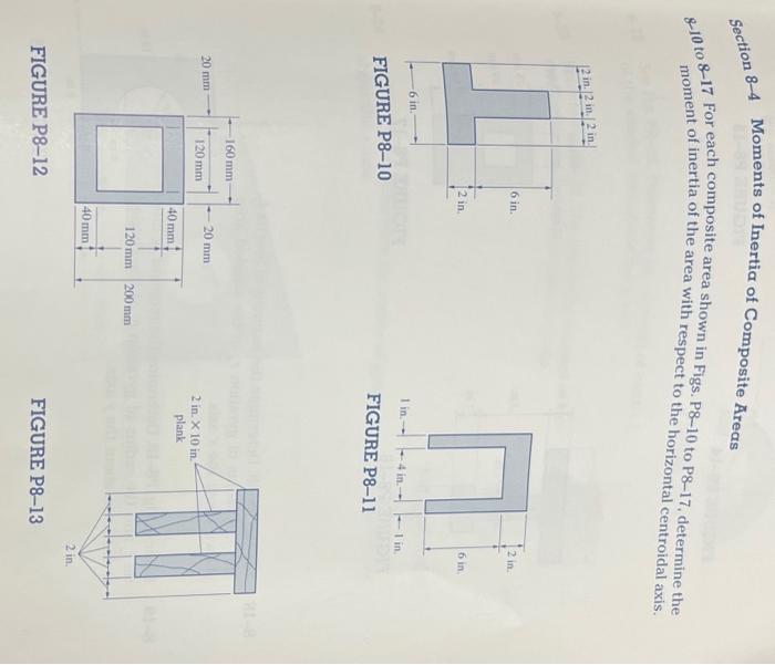 Solved Section 8-4 Moments of Inertia of Composite Areas 8 | Chegg.com