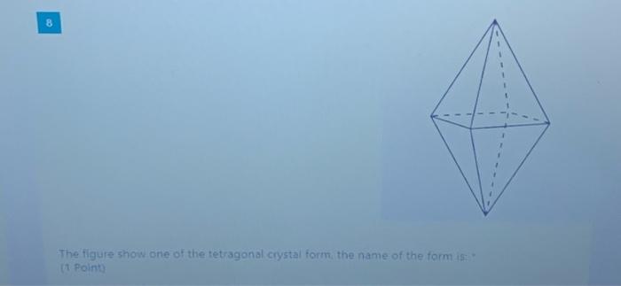 Solved The figure show one of the tetragonal crystal form | Chegg.com