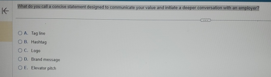 Solved What do you call a concise statement designed to | Chegg.com