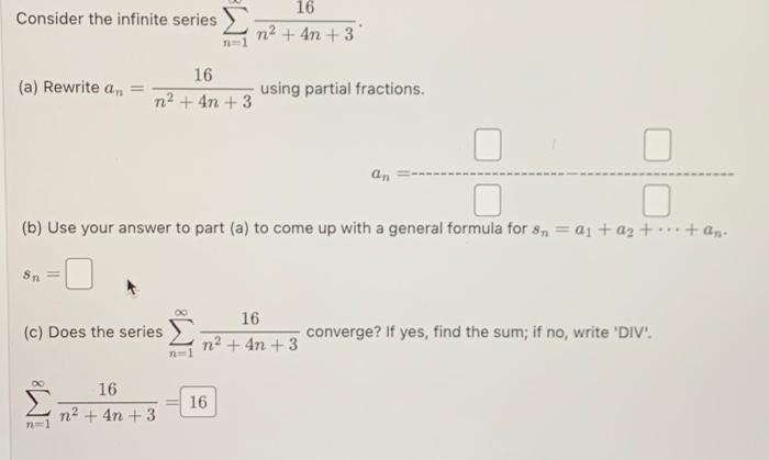 Solved Each of the following geometric series can be written | Chegg.com