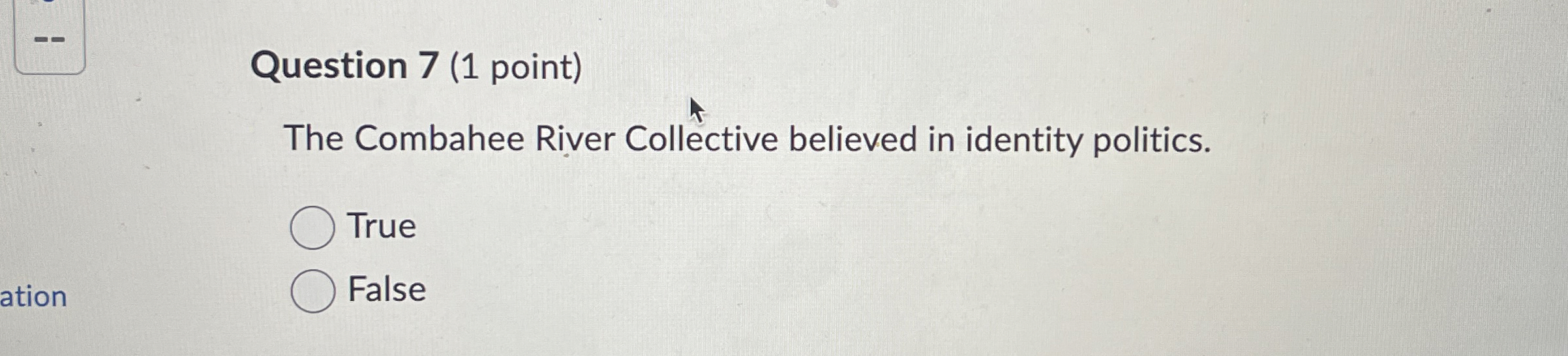 Solved Question 7 (1 ﻿point)The Combahee River Collective | Chegg.com