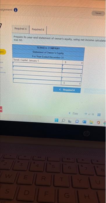 Solved Exercise 1-23 (Algo) Linking the income statement and | Chegg.com