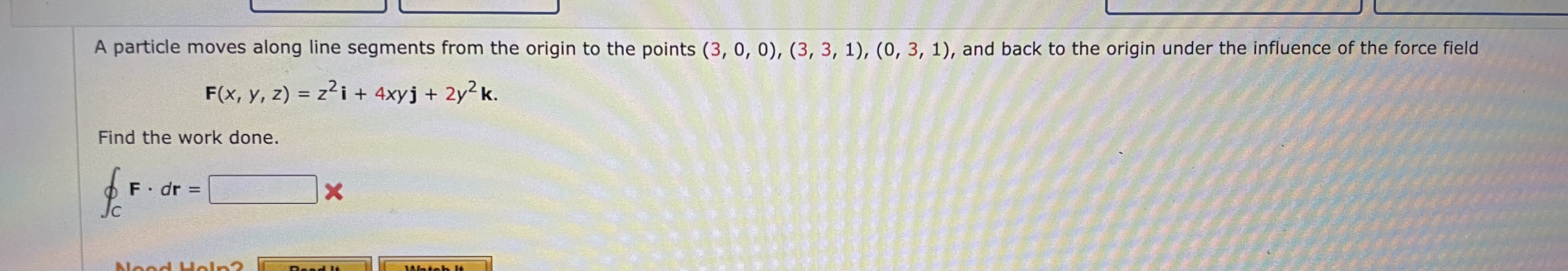 Solved A particle moves along line segments from the origin | Chegg.com