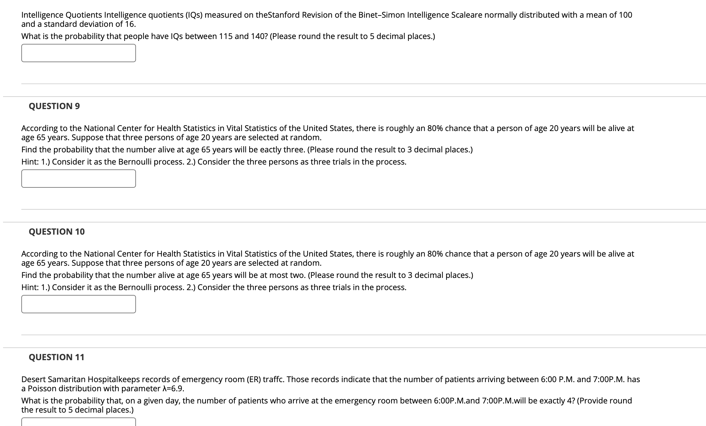 Solved Intelligence Quotients Intelligence quotients (IQs) | Chegg.com