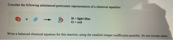 Solved Consider the following unbalanced particulate | Chegg.com
