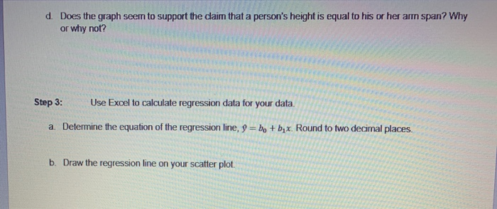 Solved Paragraph Font Project: Arm Span vs. Height Is it | Chegg.com