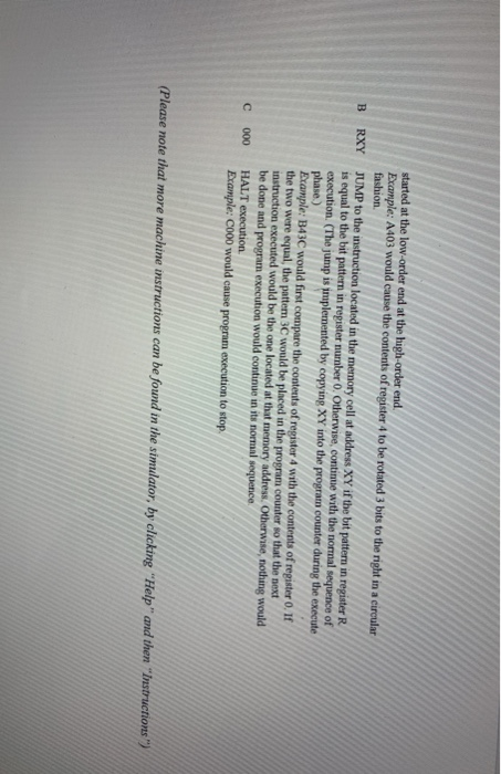 The SimpSim.exe is a program that simulates the | Chegg.com