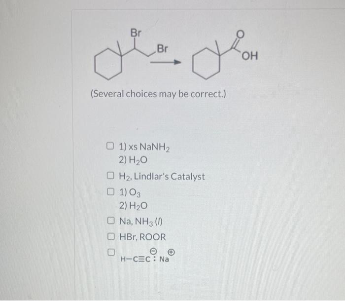 Solved Identify reagents that can be used to achieve each of | Chegg.com