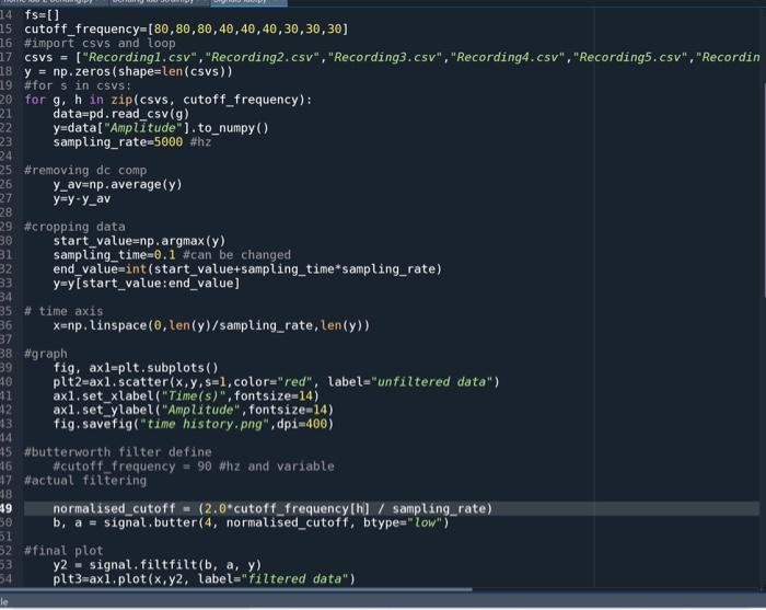 Solved I am trying to change the cutoff frequency for every | Chegg.com