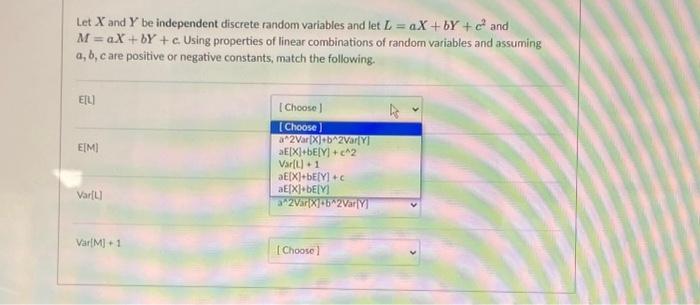 Solved Let X and Y be independent discrete random variables | Chegg.com