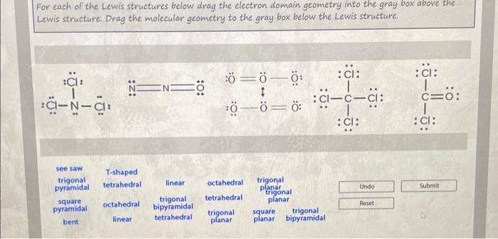 Solved For each of the Lewis structures below drag the | Chegg.com