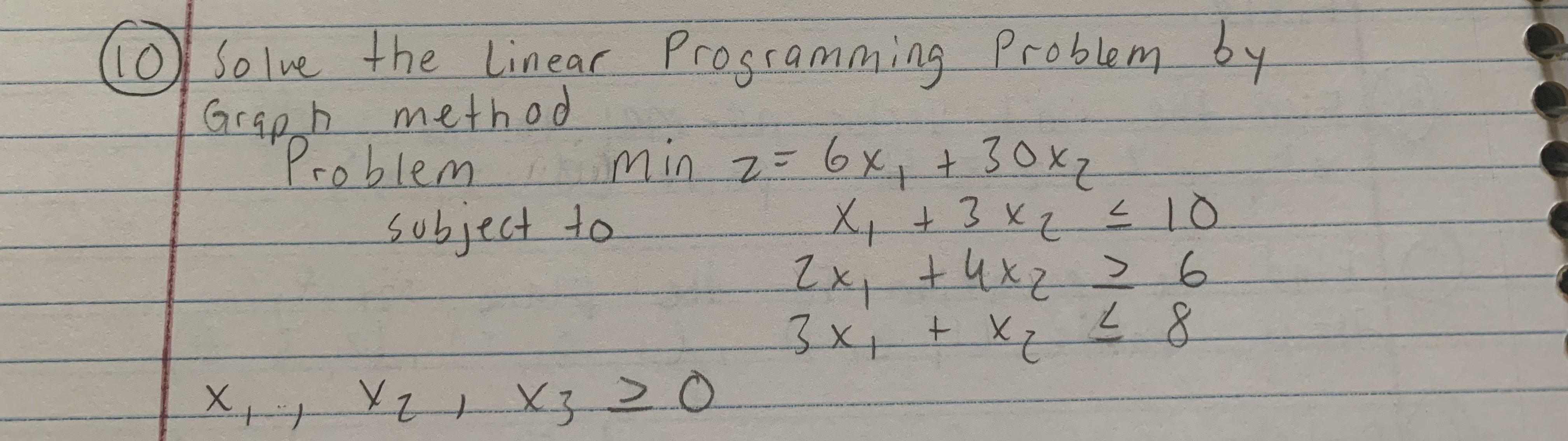 Solved (10) ﻿Solve the Linear Programming Problem by]):} | Chegg.com