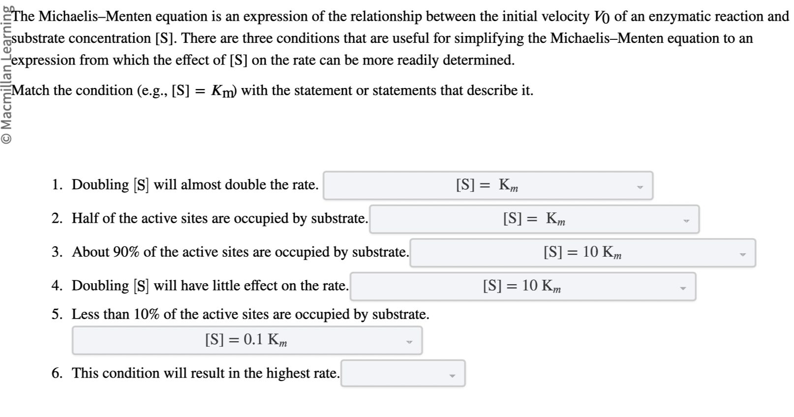 Solved :. ﻿The Michaelis-Menten equation is an ﻿expression | Chegg.com