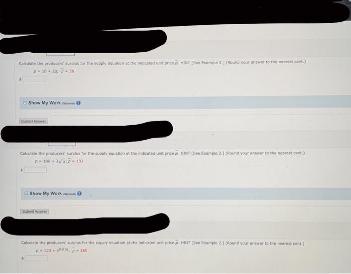 Solved please answer all three questions. Calculate the | Chegg.com