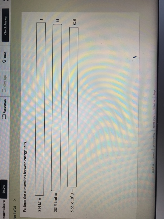 Solved nment Score: 60.2% Resources C Give Up? Hint Check | Chegg.com