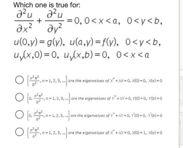 Solved If u(x,t)=∑n=1∞[Ancos(nct)+Bnsin(nct)]sin(nx) is the | Chegg.com