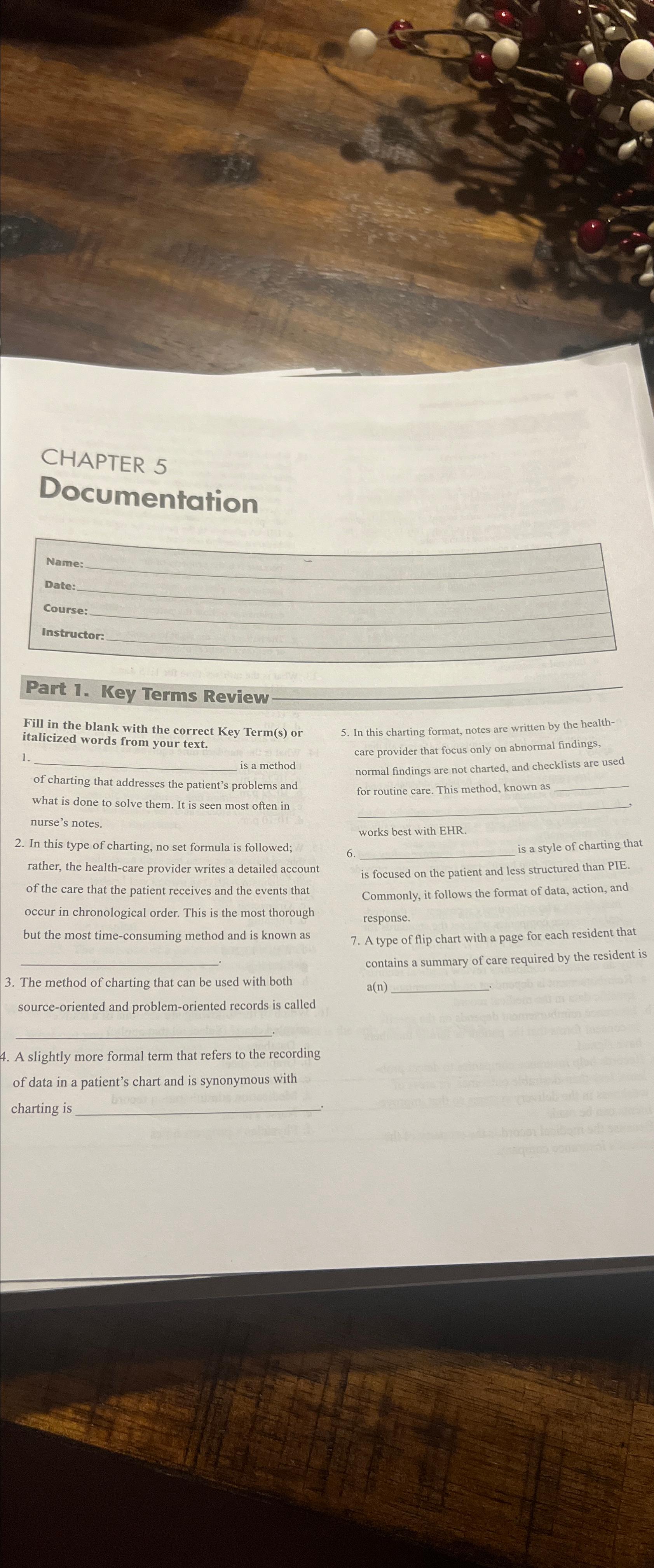 Solved CHAPTER | Chegg.com