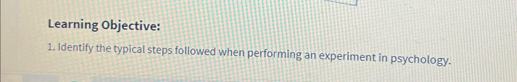 Solved Learning Objective:Identify the typical steps | Chegg.com