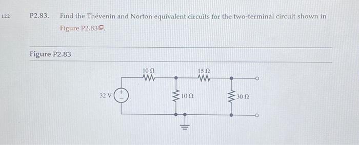 Solved 3. Find the Thévenin and Norton equivalent circuits | Chegg.com