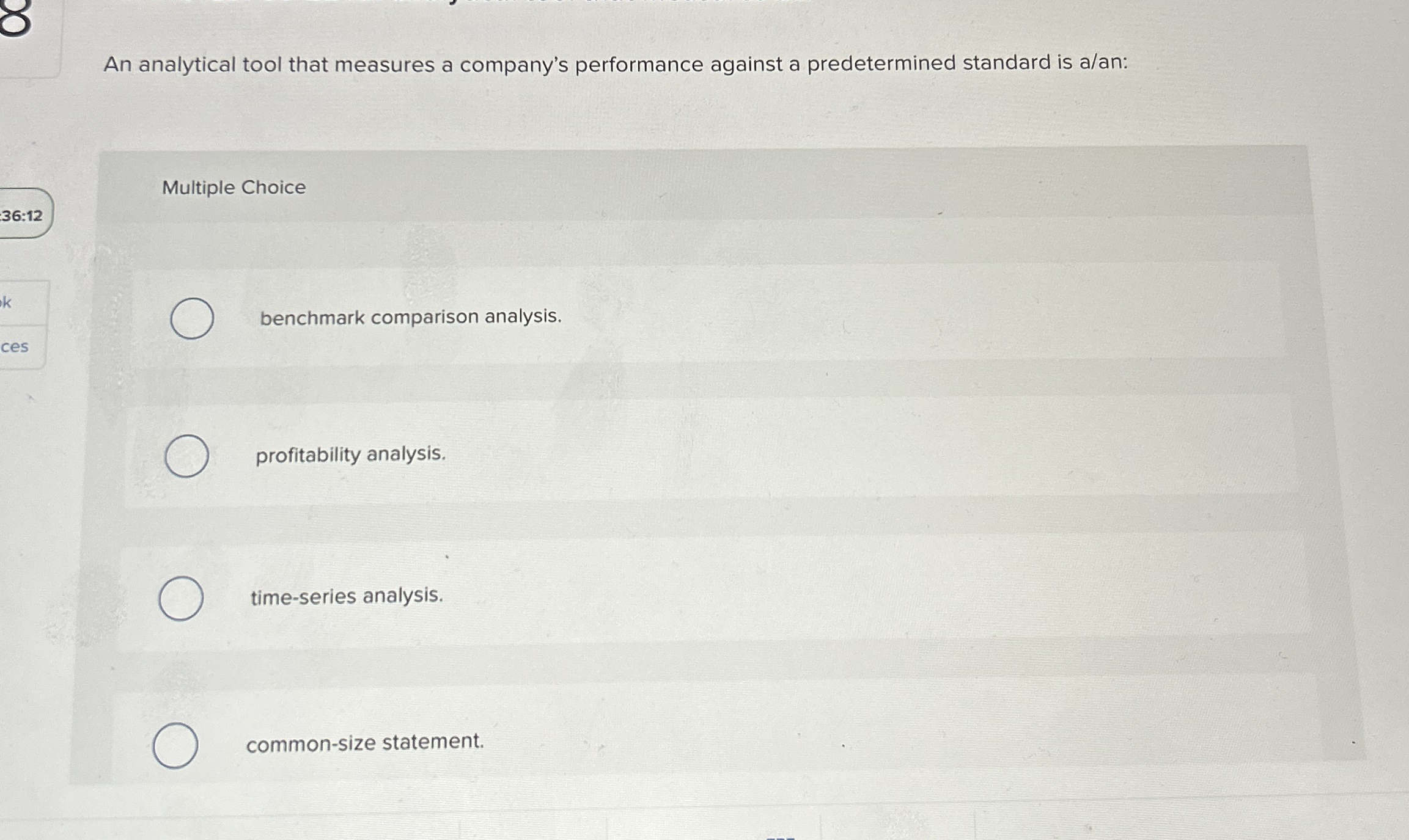 An analytical tool that measures a company's | Chegg.com