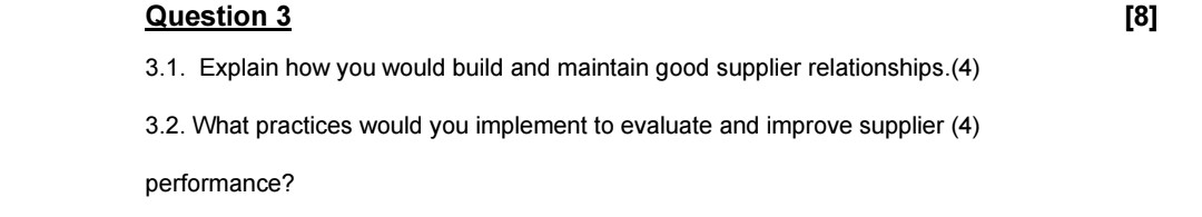 Solved Question 3[8]3.1. ﻿Explain how you would build and | Chegg.com
