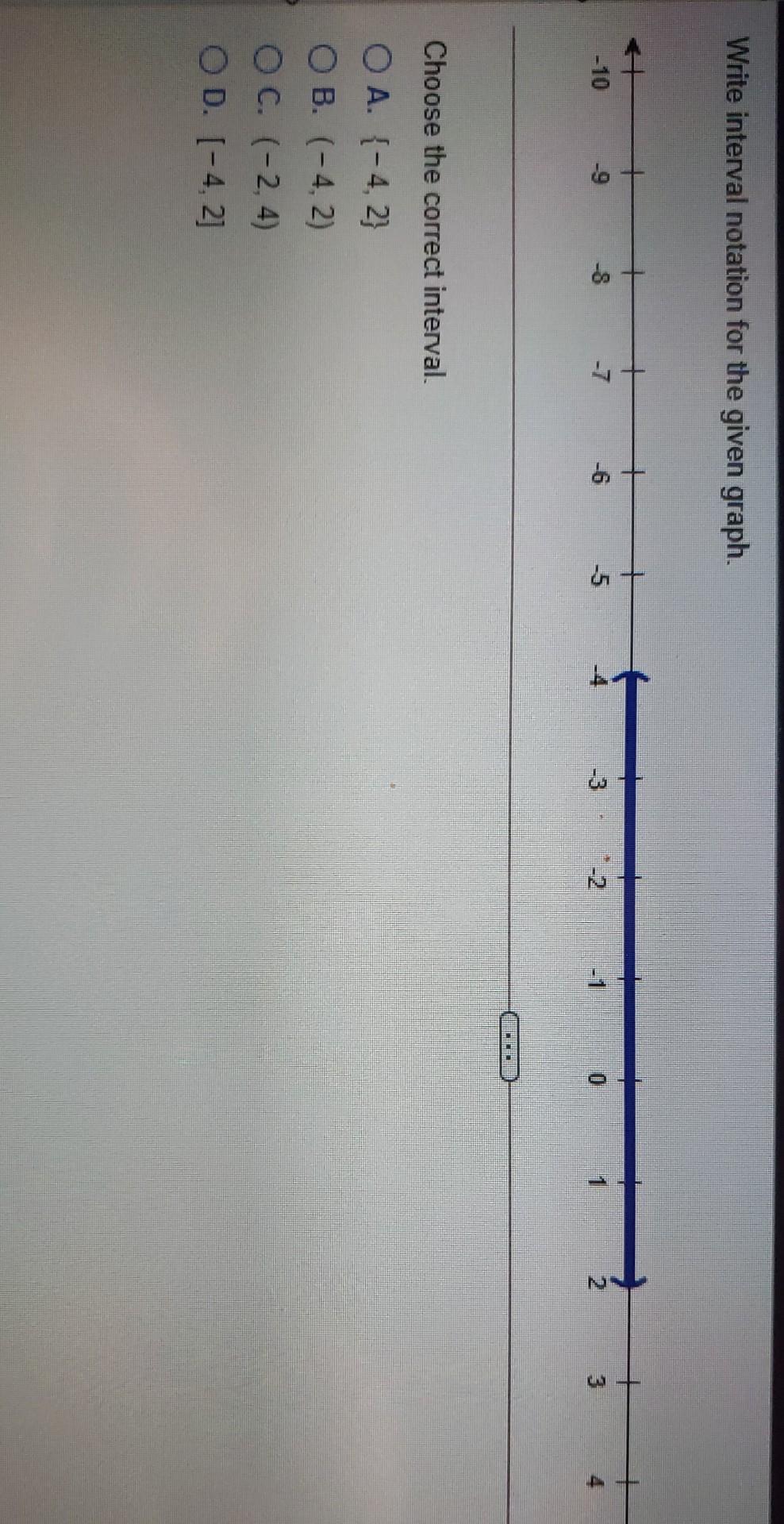 Solved Write interval notation for the given graph. + + -9 + | Chegg.com