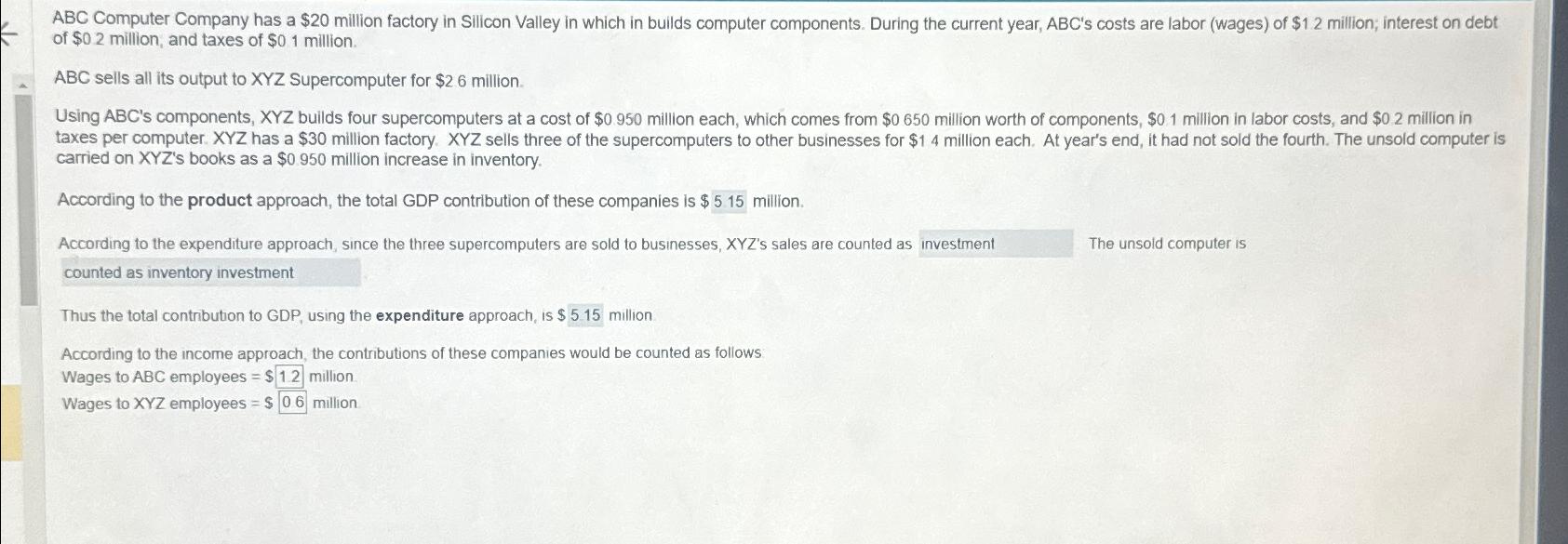 Solved ABC Computer Company has a $20 ﻿million factory in | Chegg.com