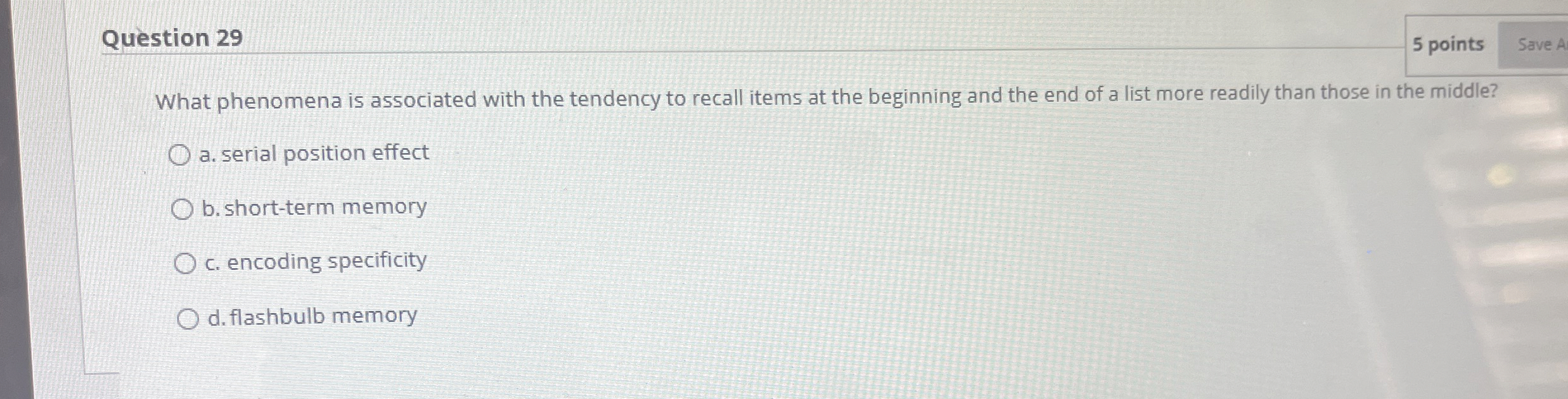 Solved Question 295 ﻿pointsWhat phenomena is associated with | Chegg.com