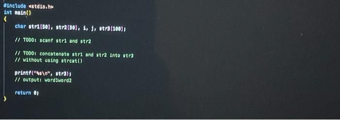 Solved elnctude estdio,hs int moin() 4 char strd[BO], | Chegg.com