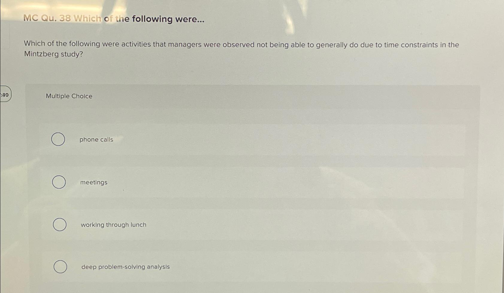 Solved MC Qu. 38 ﻿Which of the following were...Which of the | Chegg.com