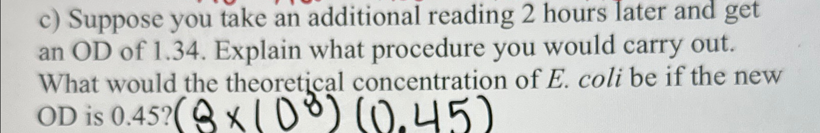 Solved c) ﻿Suppose you take an additional reading 2 ﻿hours | Chegg.com