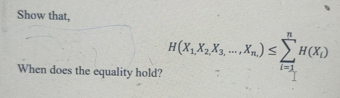 Solved Show that,When does the equality | Chegg.com