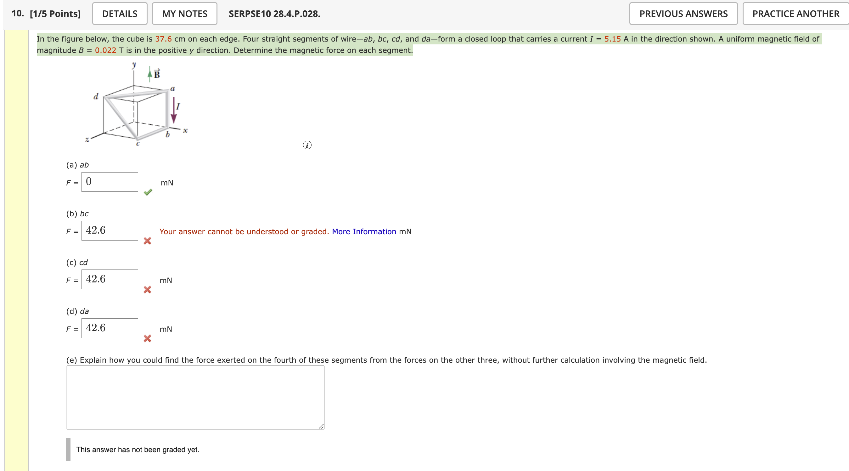 Solved In the figure below, the cube is 37.6 ﻿cm on each | Chegg.com