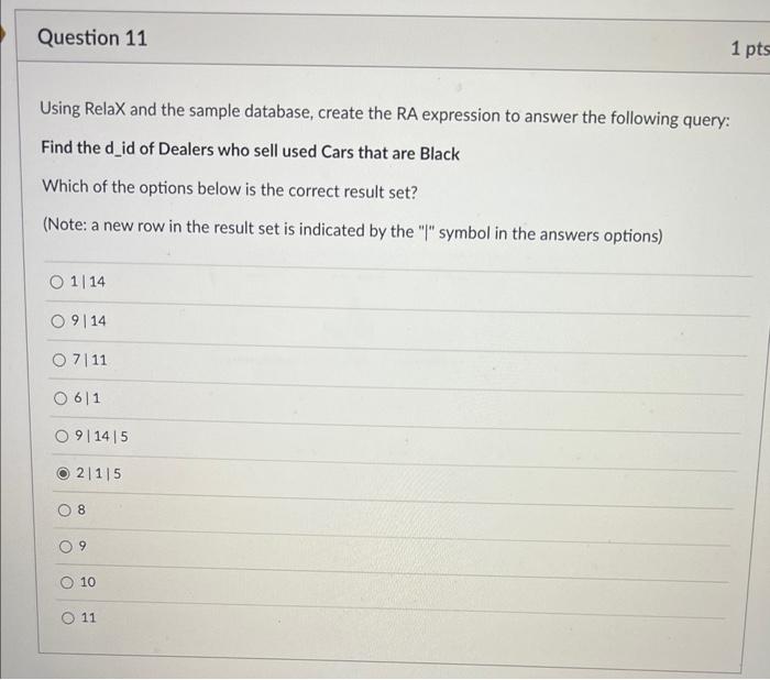Solved Using RelaX and the sample database, create the RA | Chegg.com
