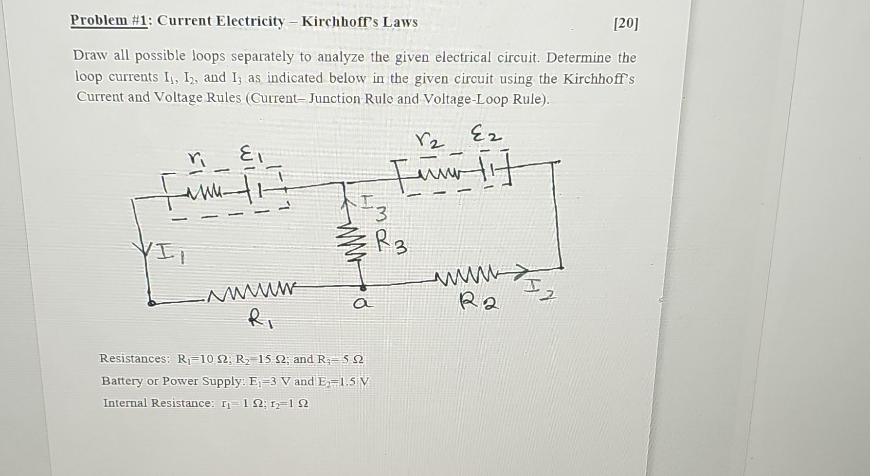 Solved Draw all possible loops separately to analyze the | Chegg.com